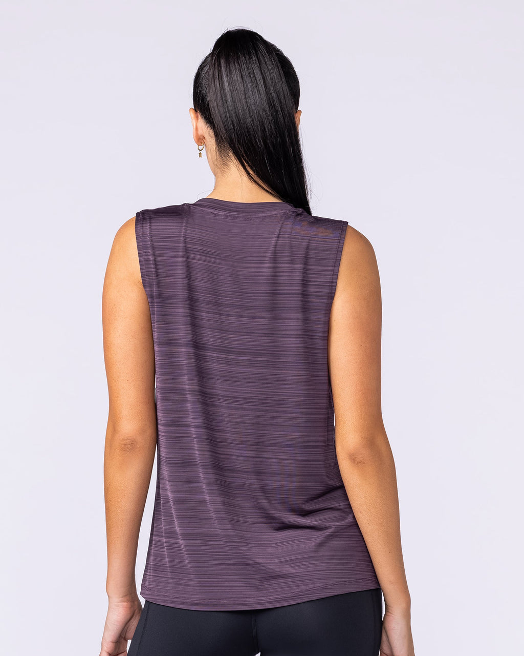 Active Drop Arm Training Tank - Midnight Plum – Muscle Nation