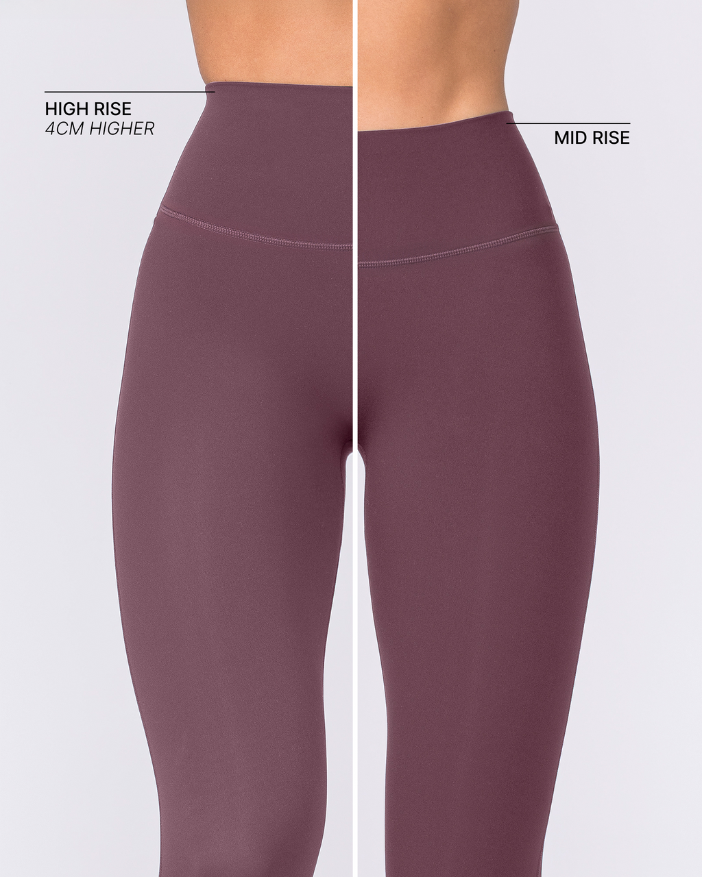 Aura Peachy High Invisible Scrunch Ankle Leggings Dark Cherry | Muscle ...
