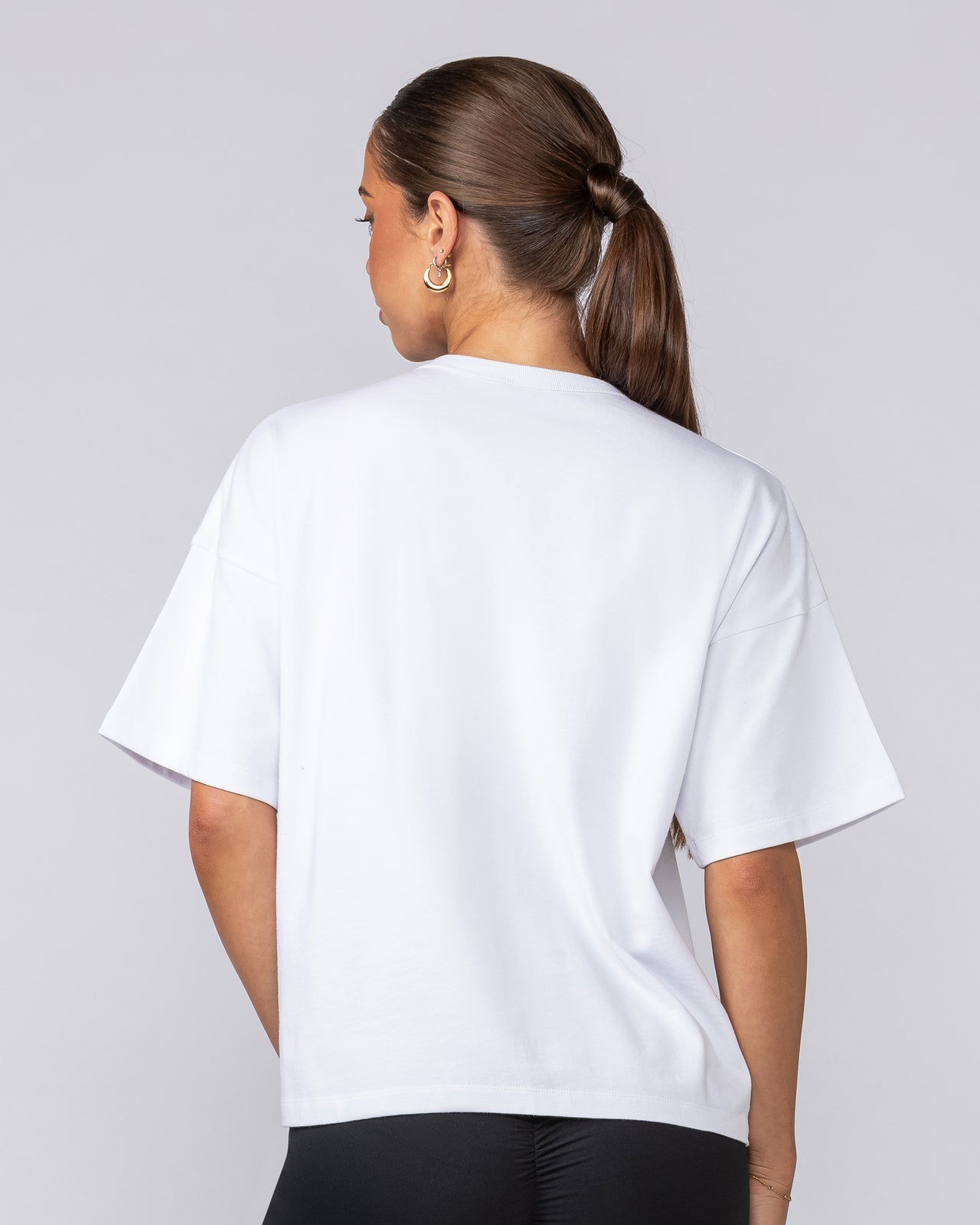 Boxy Fit Tee - White – Muscle Nation