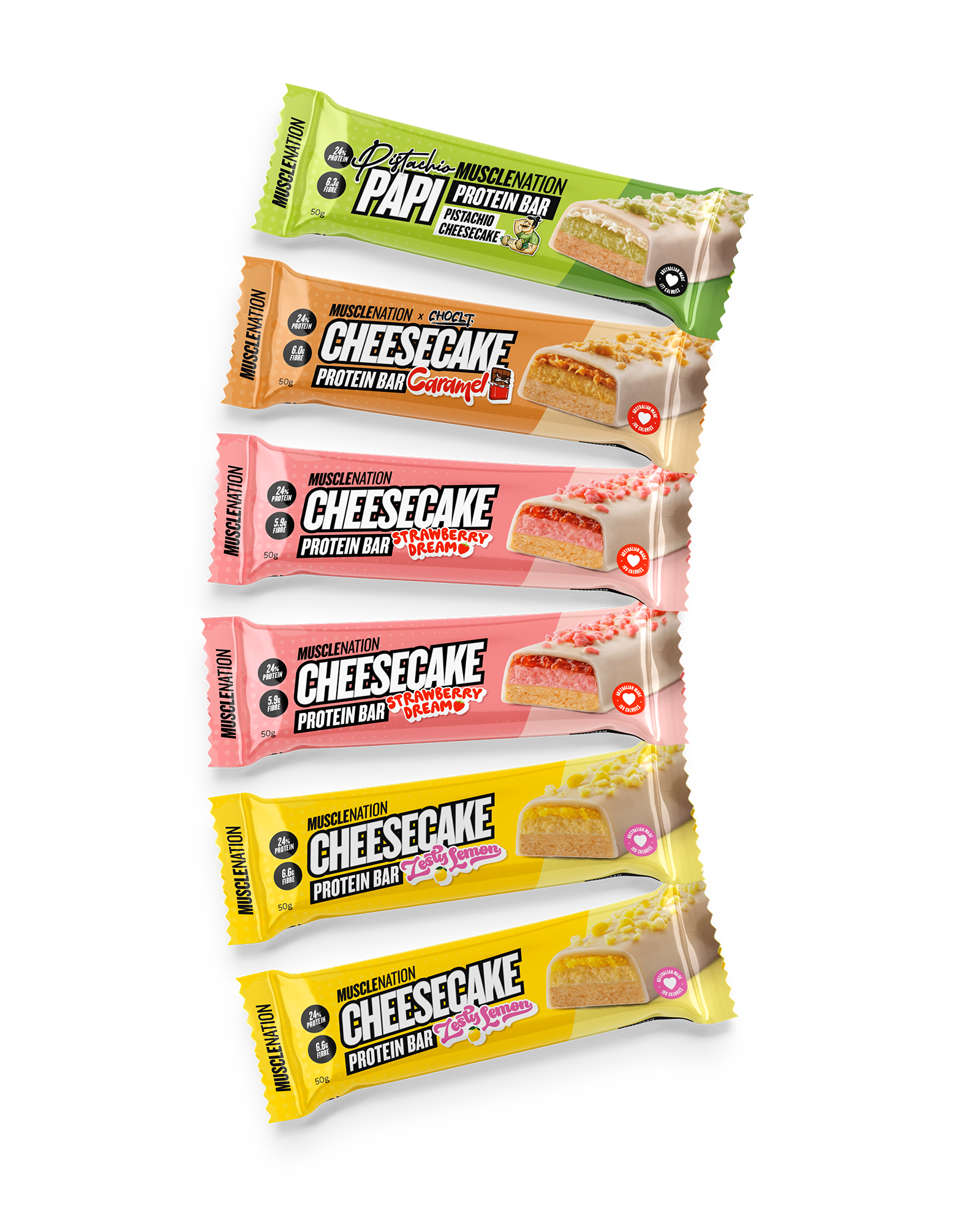 CHEESECAKE Protein Bar - Variety Pack - 6 Bars – Muscle Nation