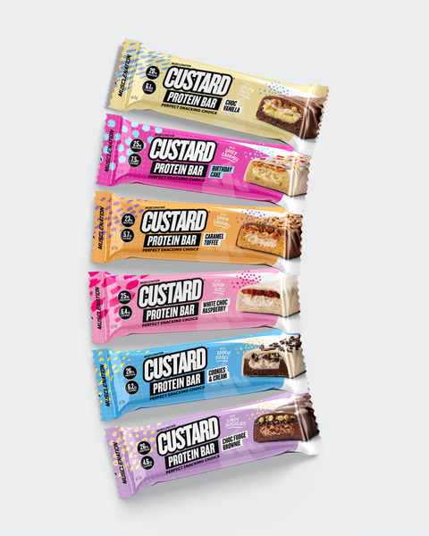CUSTARD Protein Bar - Variety Pack - 6 Flavours - Muscle Nation