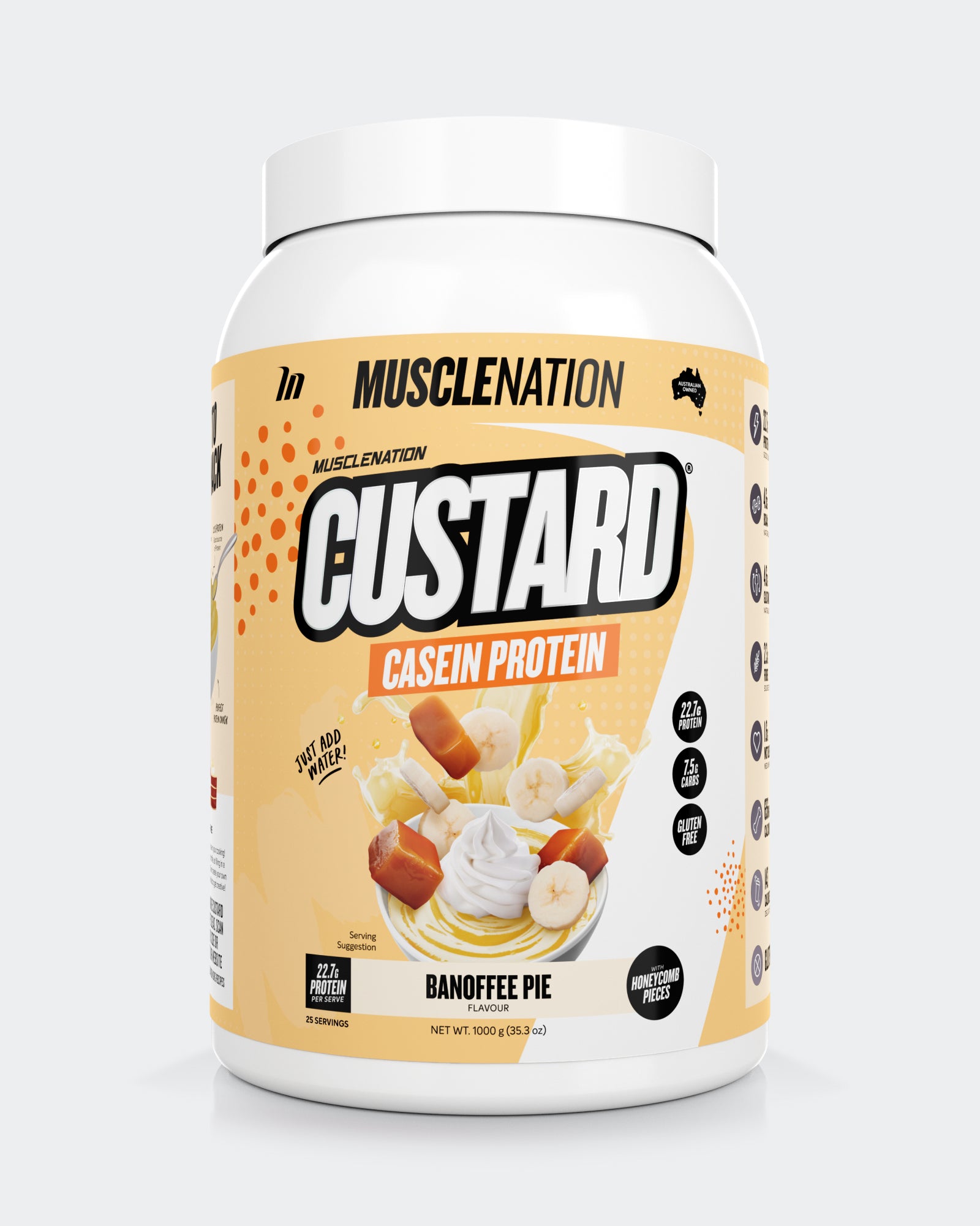 CUSTARD Casein Protein - Banoffee Pie - 25 serves – Muscle Nation
