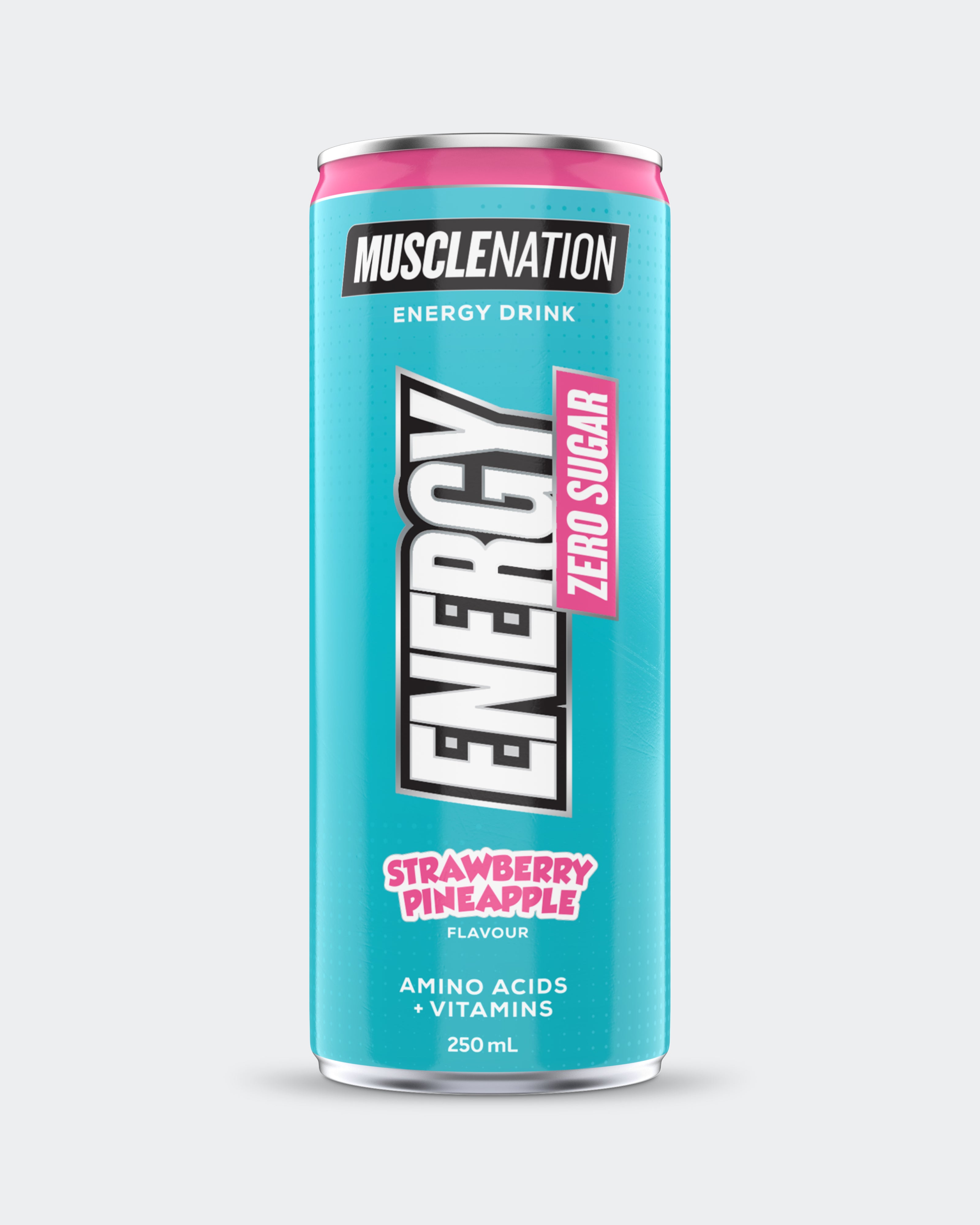MN ENERGY DRINK Zero Sugar - Strawberry Pineapple 250ml Can – Muscle Nation