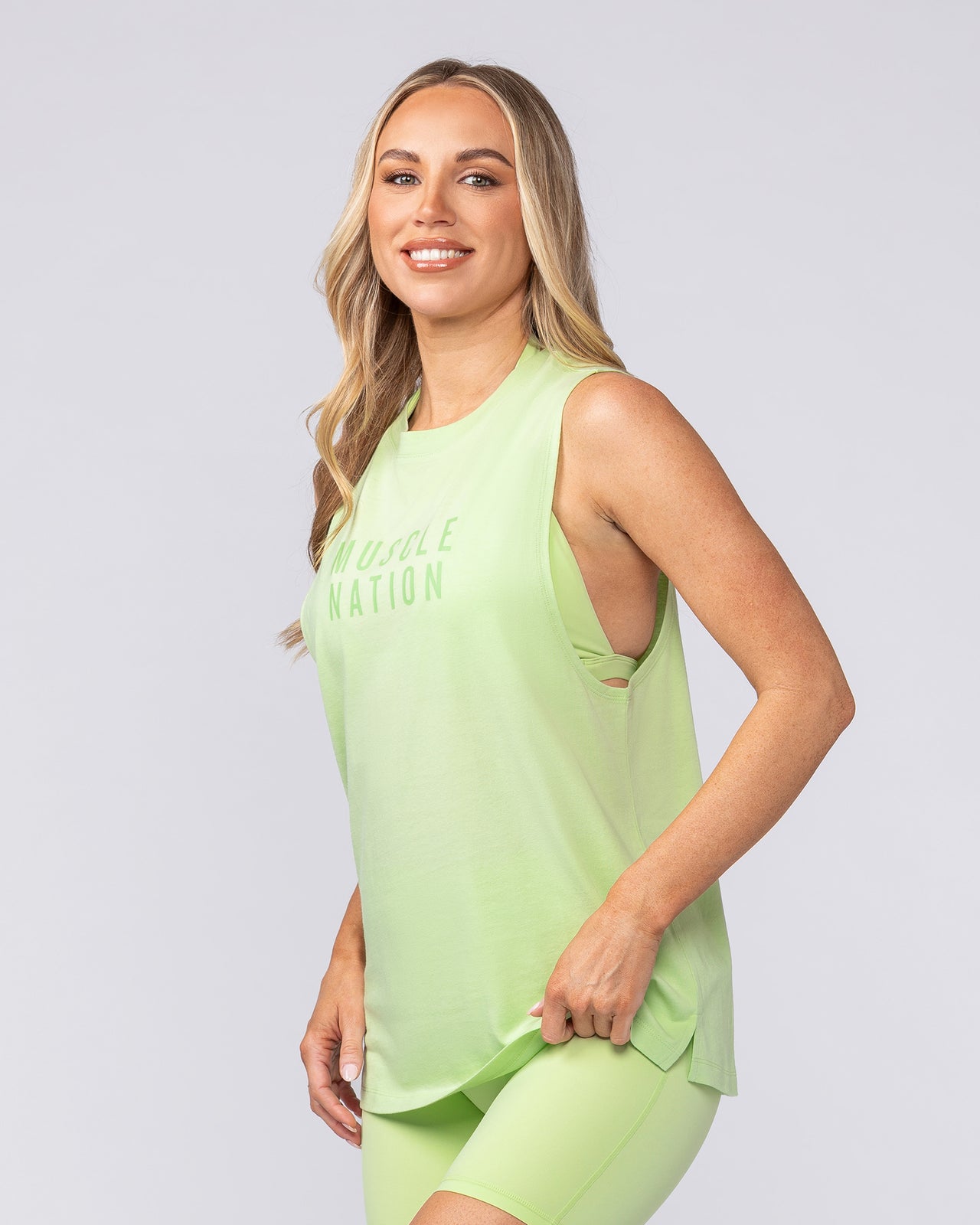 Essential Training Tank - Cool Matcha – Muscle Nation