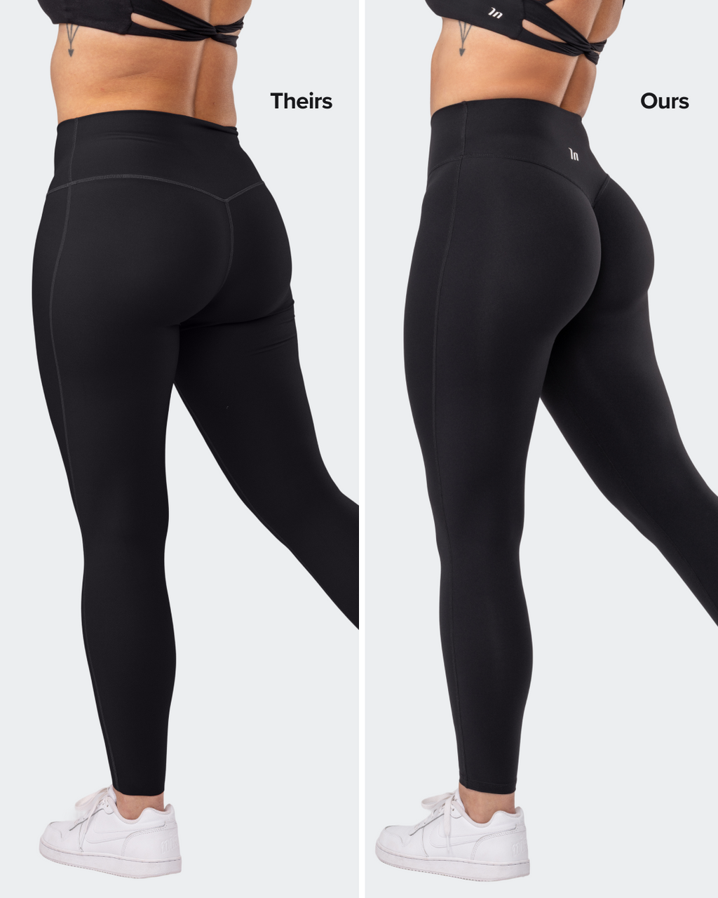Aura Peachy Invisible Scrunch Ankle Leggings - Black – Muscle Nation