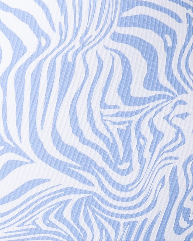 Fundamental Zebra Rib Bra - Pacific Blue Zebra – Muscle Nation