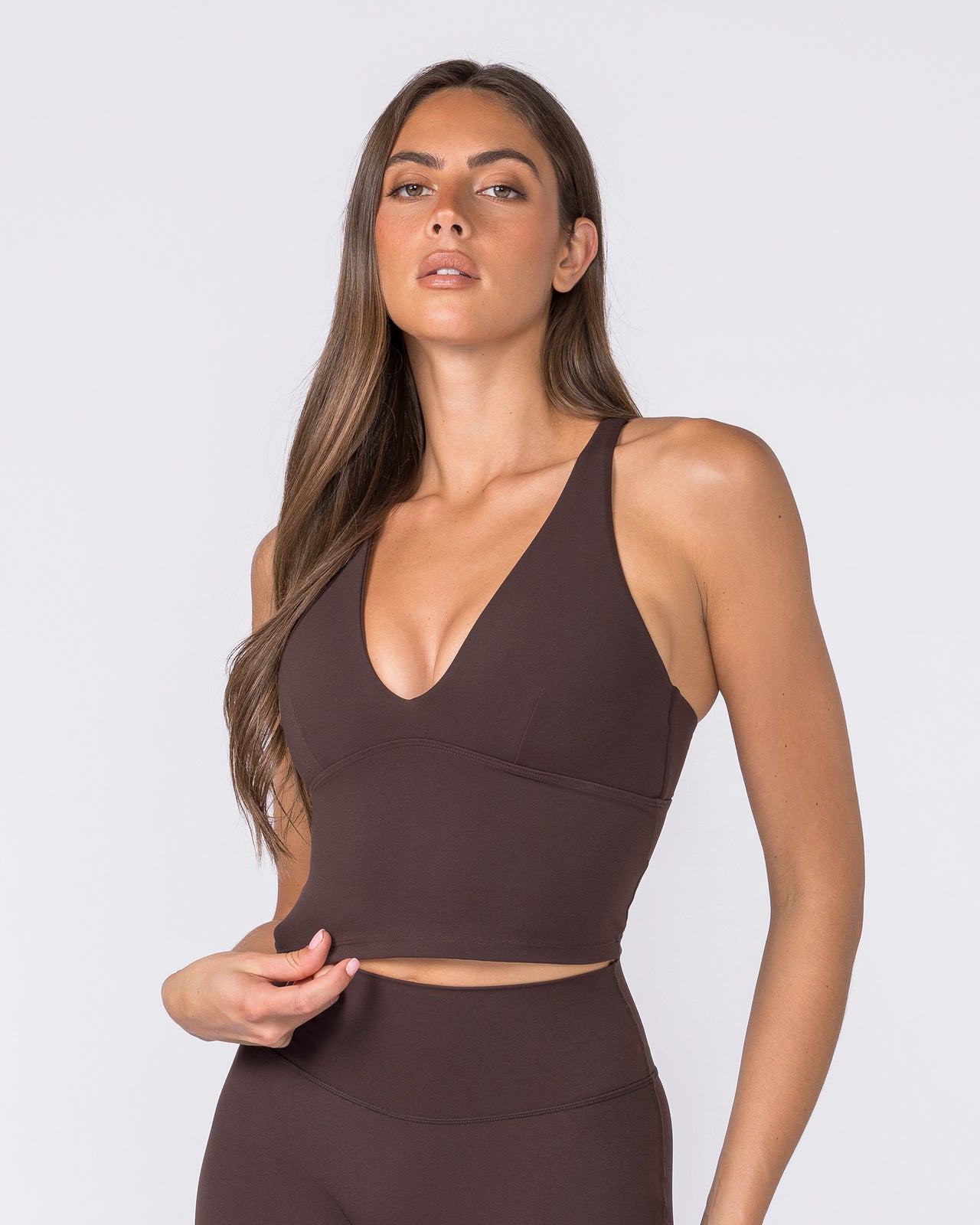 Influence Bra Tank - Cocoa – Muscle Nation