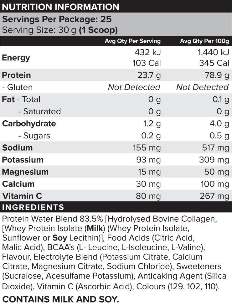 PROTEIN WATER - Orange Mango - 25 serves – Muscle Nation