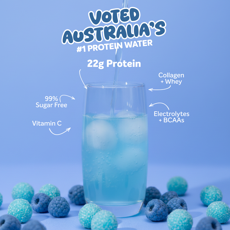 PROTEIN WATER - Sour Blue Raspberry - 22g Protein | Australia's #1 ...