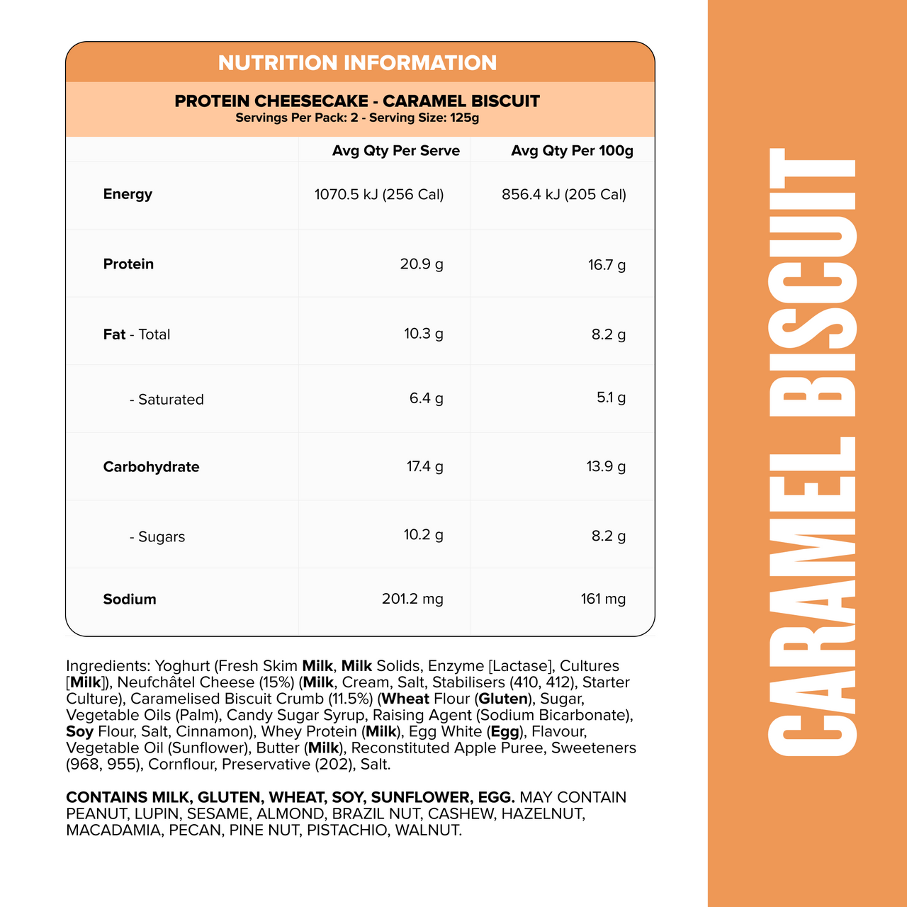 Protein Cheesecake - Caramel Biscuit – Muscle Nation