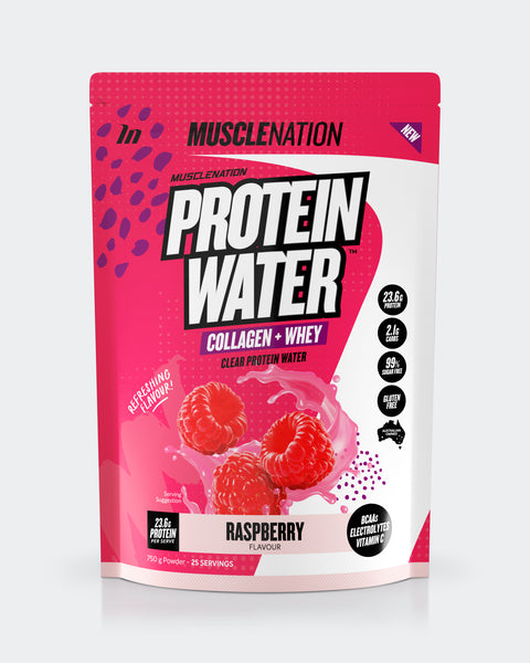 PROTEIN WATER - Raspberry - 25 serves 750g - Muscle Nation