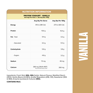 PROTEIN YOGHURT - Vanilla Pouch – Muscle Nation