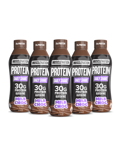 Protein Shake RTD - Milk Choc 400ml Bottle (6 Pack) – Muscle Nation