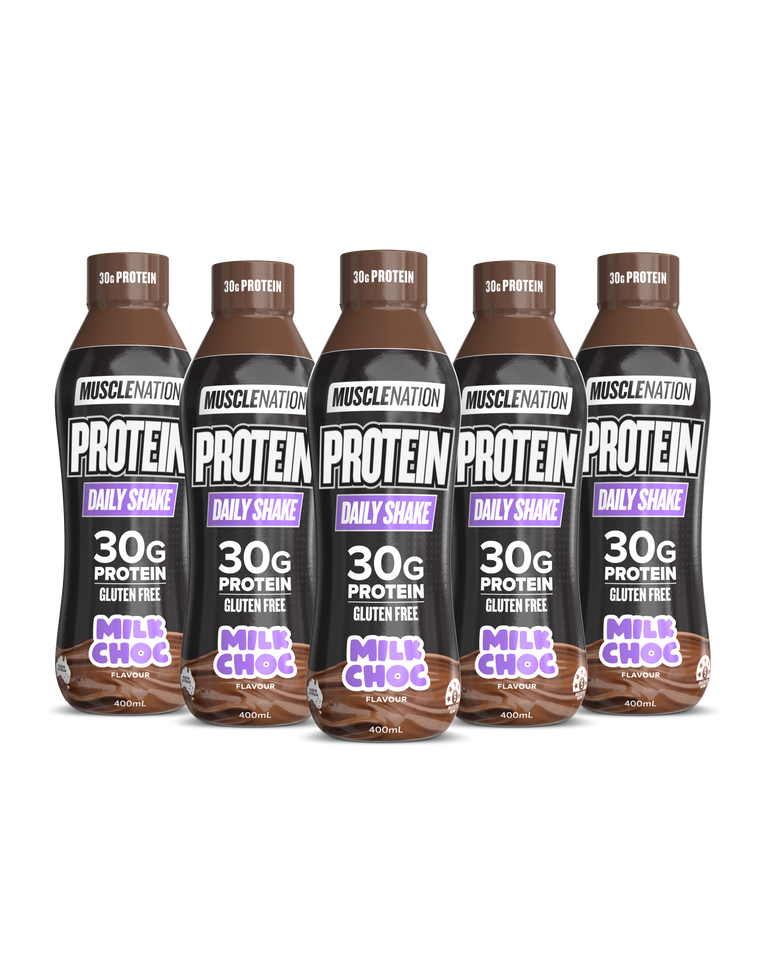 Protein Shake RTD - Milk Choc 400ml Bottle (6 Pack) – Muscle Nation
