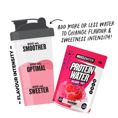 PROTEIN WATER - Raspberry - 25 serves – Muscle Nation