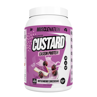CUSTARD Casein Protein - Boysenberry Cheesecake - 25 serves – Muscle Nation