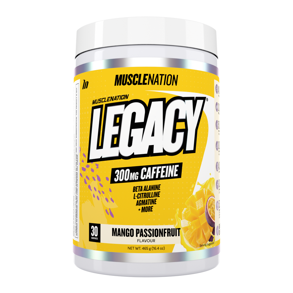 LEGACY Pre Workout Energy - Mango Passionfruit - 30 serves – Muscle Nation