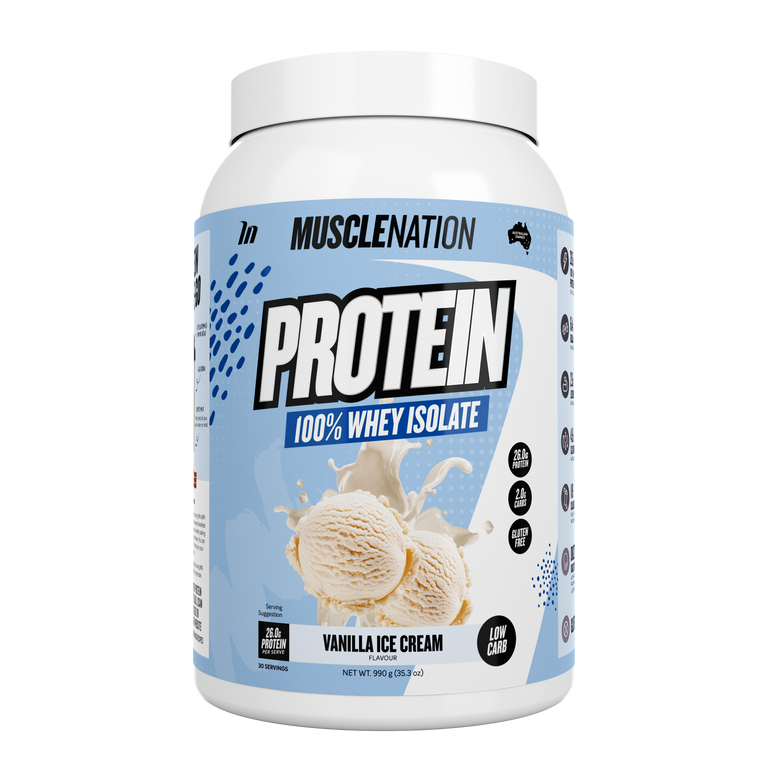 WHEY Protein Isolate - Vanilla Ice Cream - 30 serves – Muscle Nation