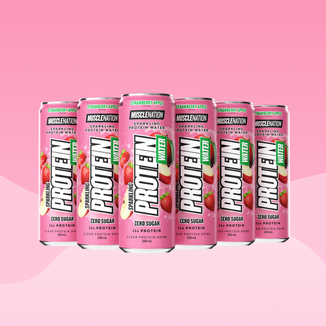 SPARKLING PROTEIN WATER Zero Sugar - Strawberry Apple 330ml (12 Pack ...