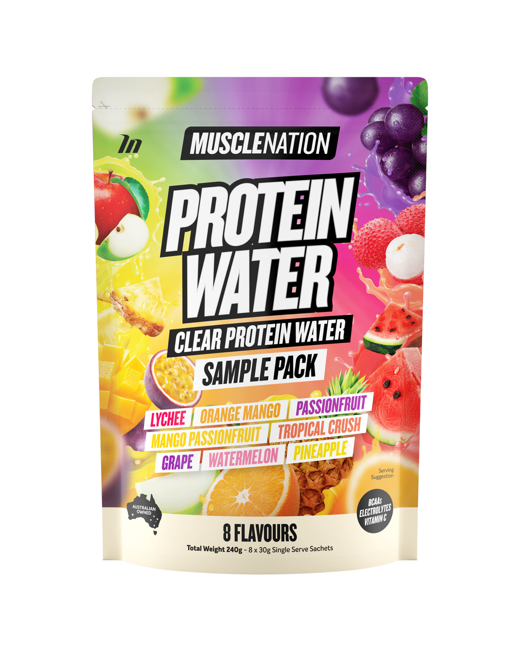 PROTEIN WATER - Sample Pack - 8 Flavours – Muscle Nation