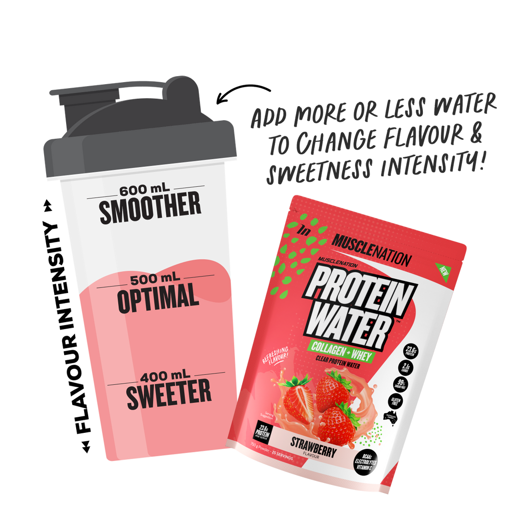 PROTEIN WATER - Strawberry - 25 serves 750g - Muscle Nation