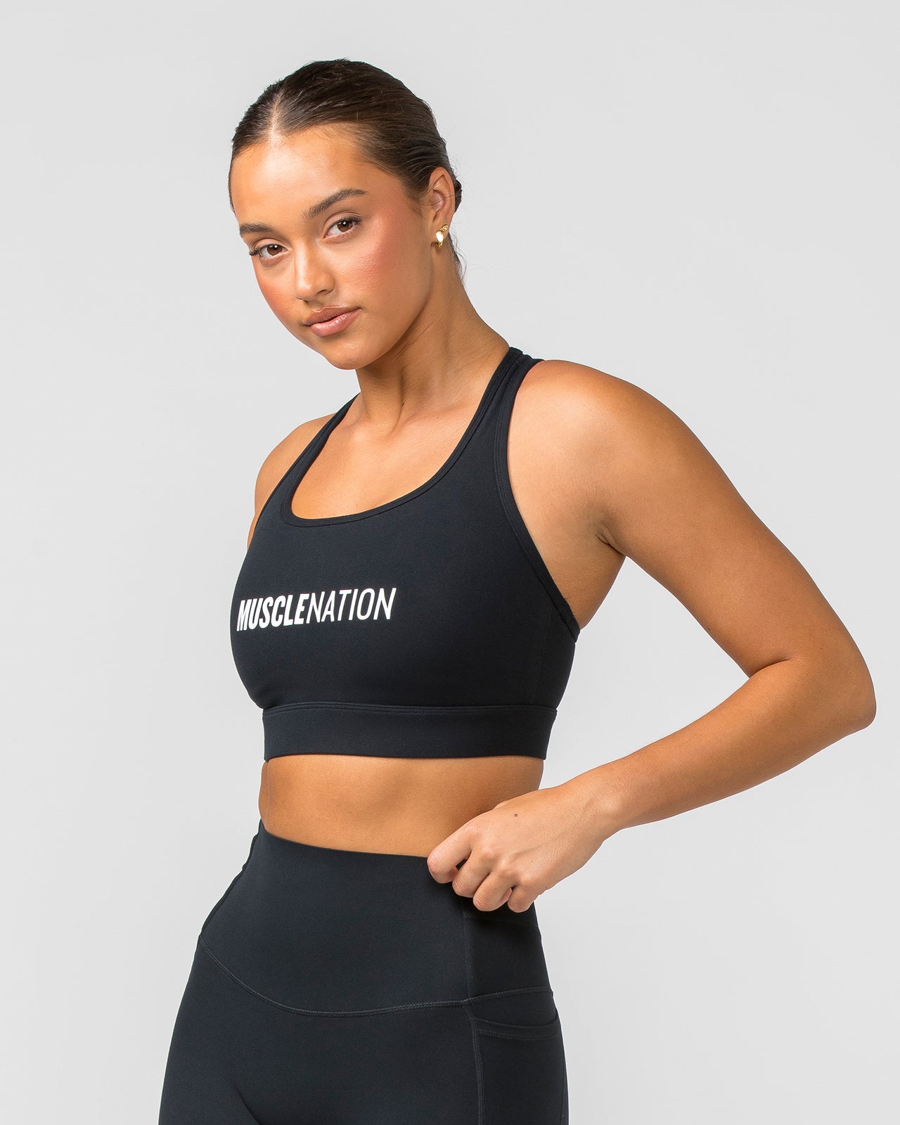 Stamina Moulded Bra - Black – Muscle Nation
