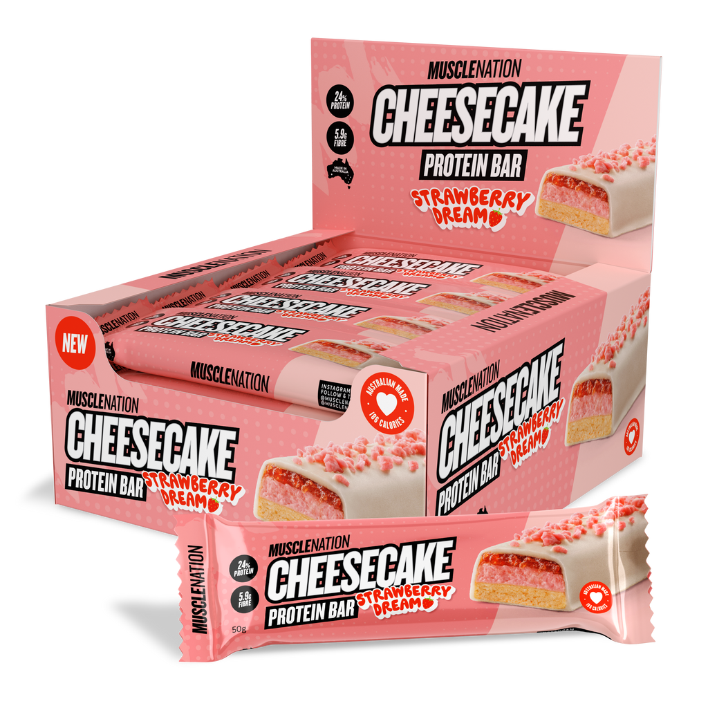 CHEESECAKE Protein Bar - Strawberry Dream - Box of 12 - Muscle Nation