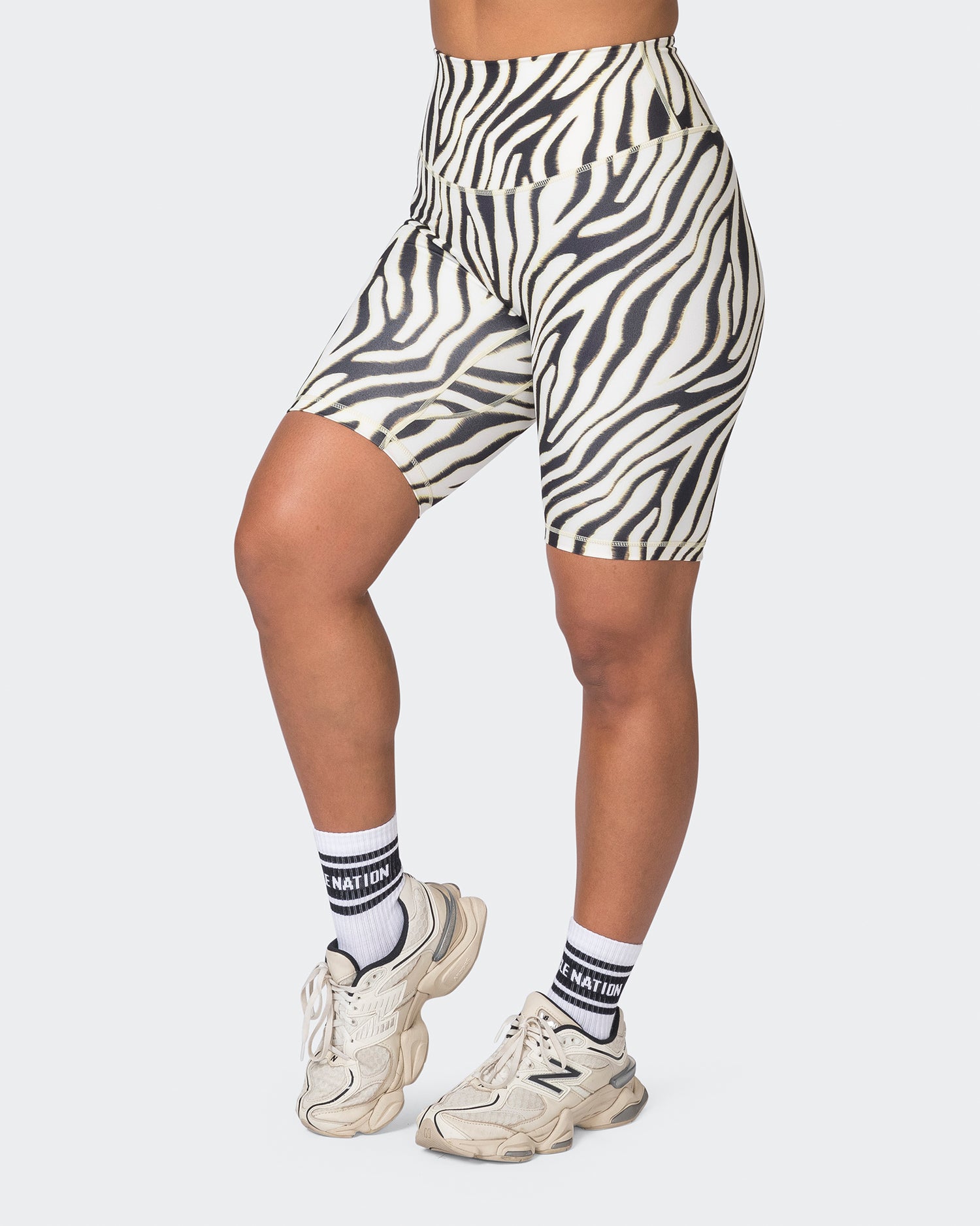 Ultra Everyday Referee Length Shorts - Zebra Print - Muscle Nation