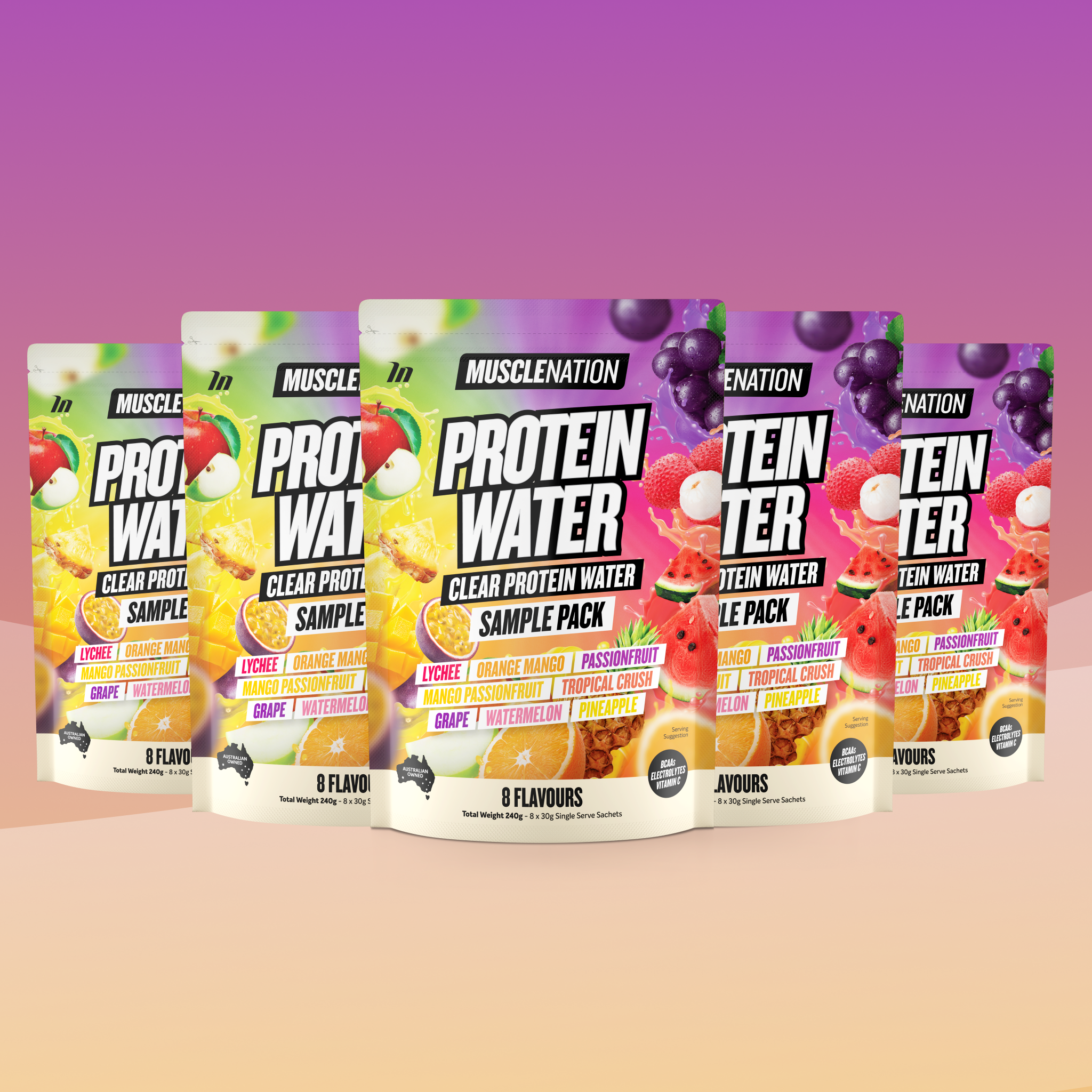 Protein Water - Sample Pack x 5 (Save 20%) – Muscle Nation