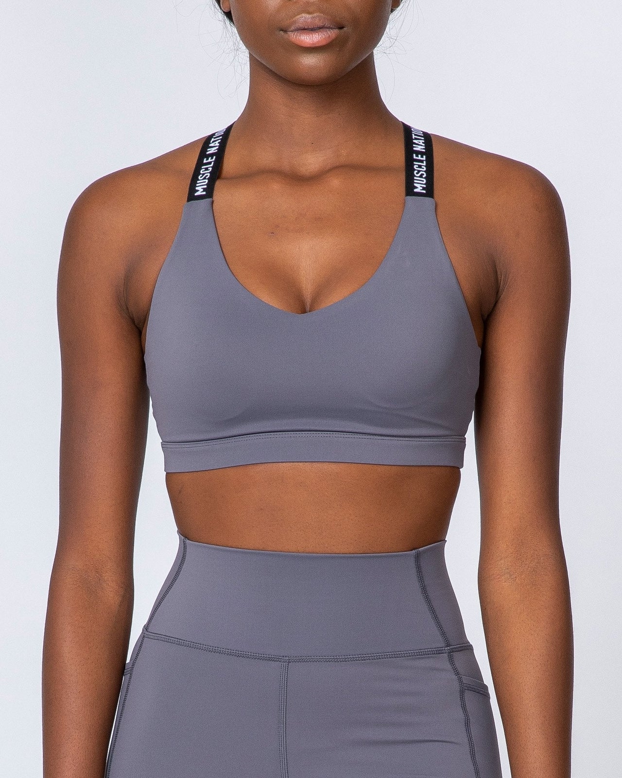 Tempo Bra - Sleet Grey – Muscle Nation